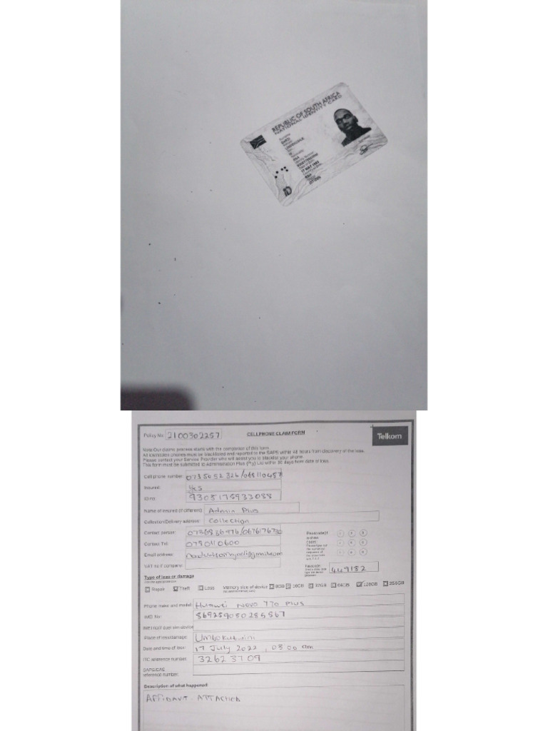 Telkom Claim Forms | PDF