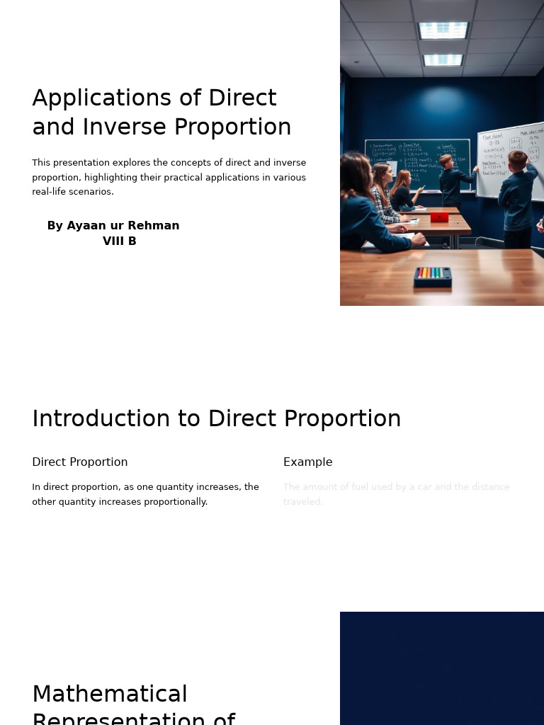 Applications of Direct and Inverse Proportion | PDF