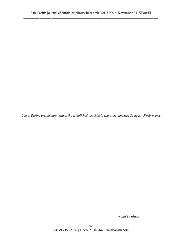 Vermi Tea Brewing Machine Development | PDF | Compost | Soil