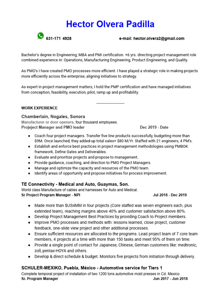 Project Management Expertise Overview | PDF | Six Sigma | Business