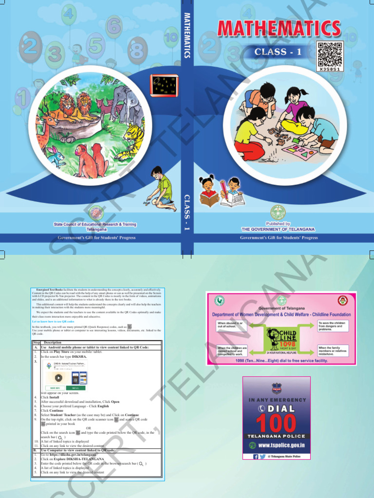 1st Class Maths em 2024-25 | PDF | Learning | Qr Code