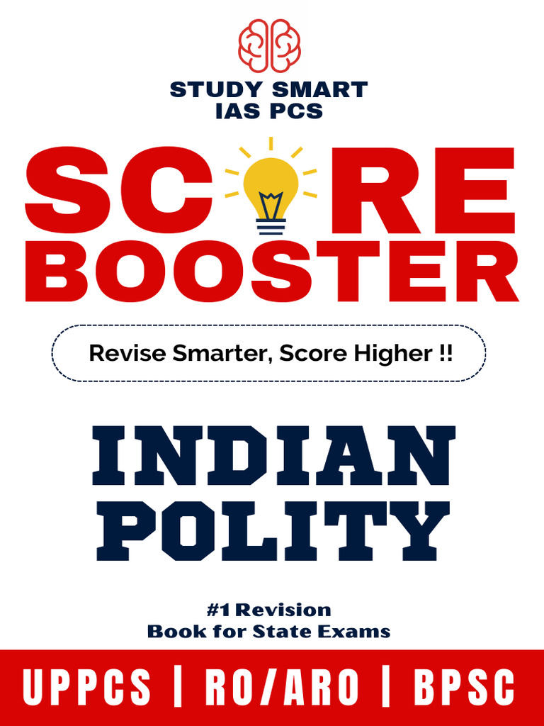 Indian Polity Score Booster Guide | PDF | Government | Political Law