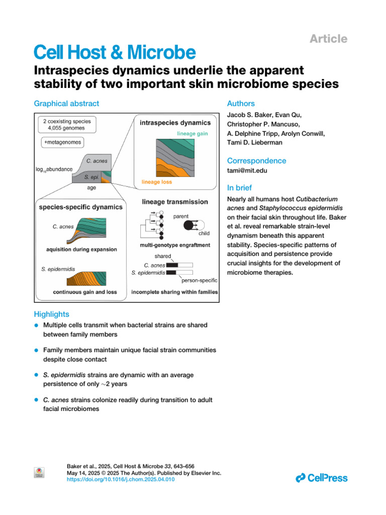 Intraspecies Dynamics Underlie The Apparent Stability of Two Important ...