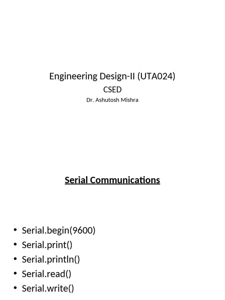 Serial Communication | PDF