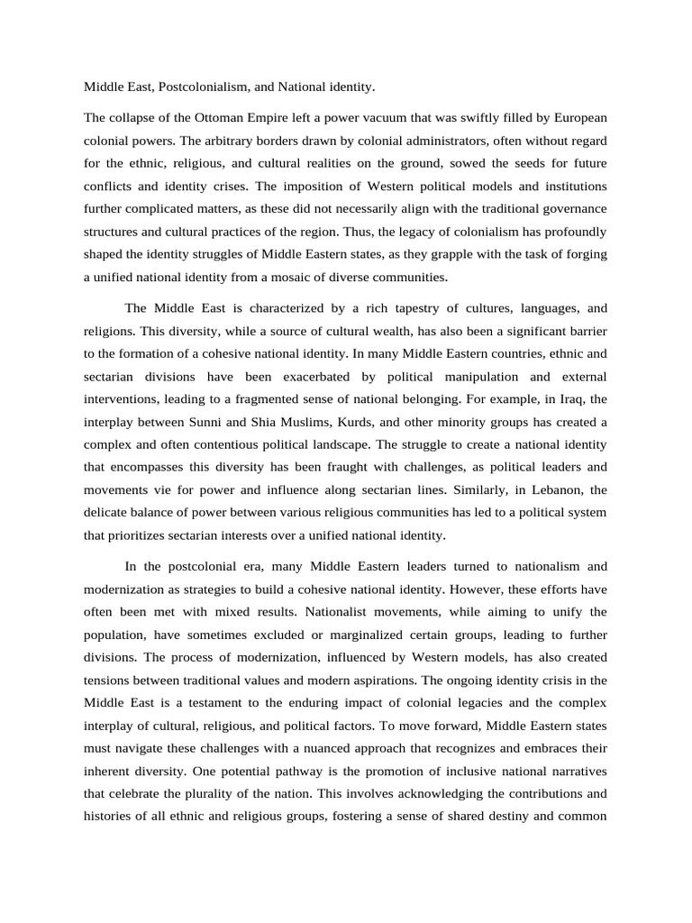 The Collapse of The Ottoman Empire Left A Power Vacuum That Was Swiftly ...