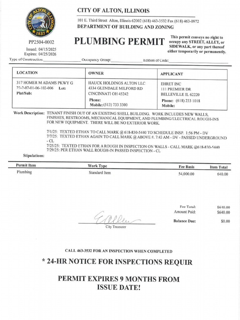 Wingstop Permits | PDF
