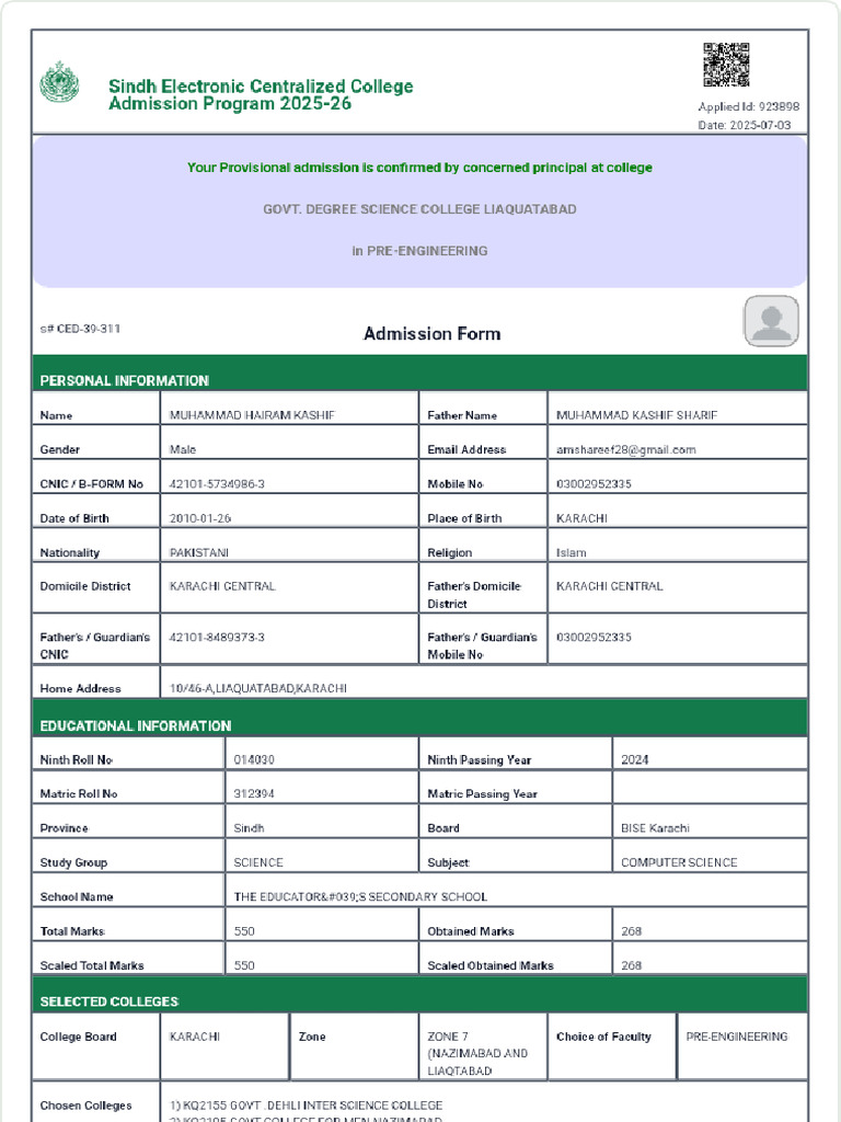Seccapletter-Muhammad Hairam Kashif | PDF