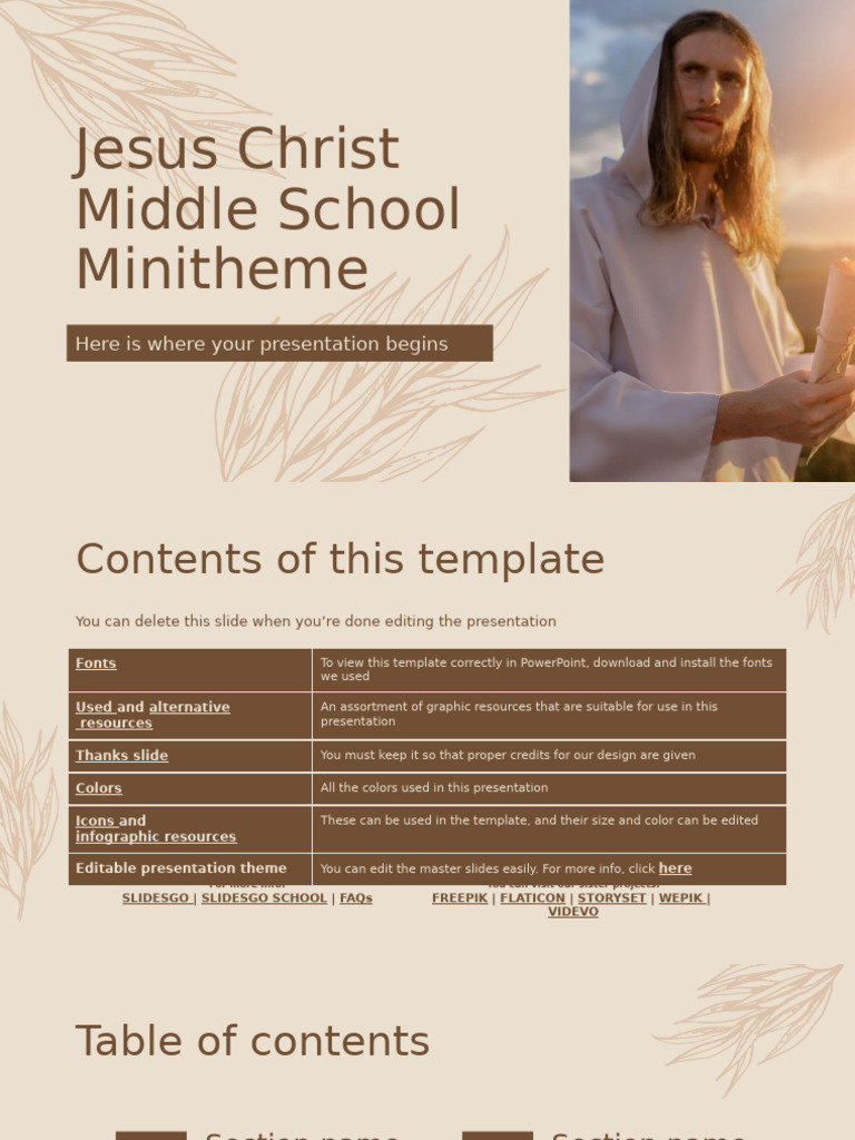 Jesus Christ Middle School Minitheme by Slidesgo | PDF | Planets ...