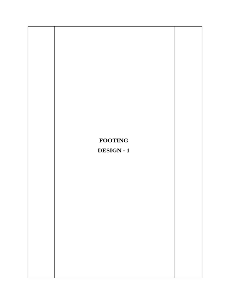 Pad Footing Design Analysis 300 kPa | PDF | Mechanical Engineering ...