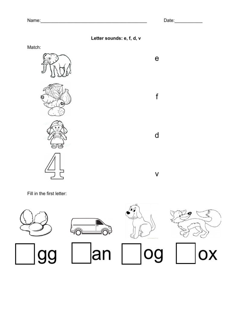 Letter Sound Ef | PDF