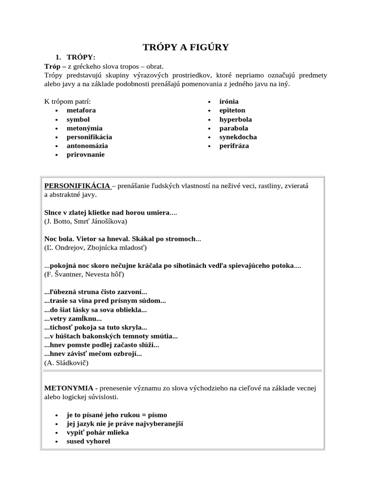 Trópy A Figúry | PDF