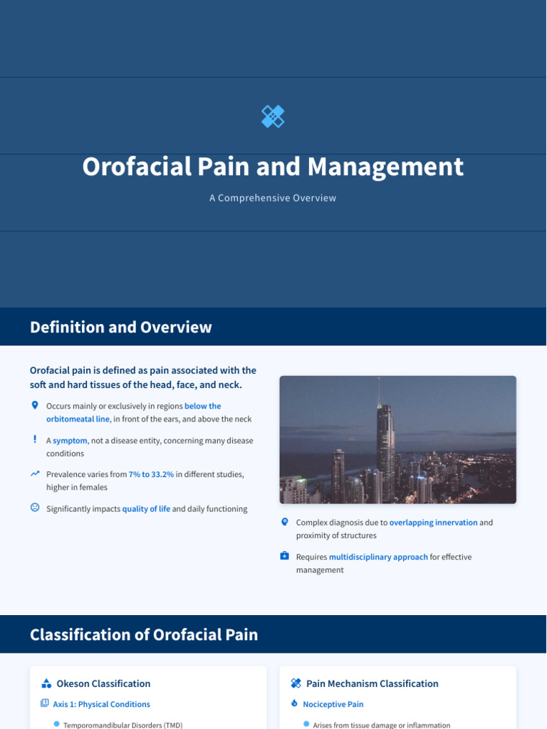 Orofacial Pain Management Guide | PDF | Pain | Nervous System