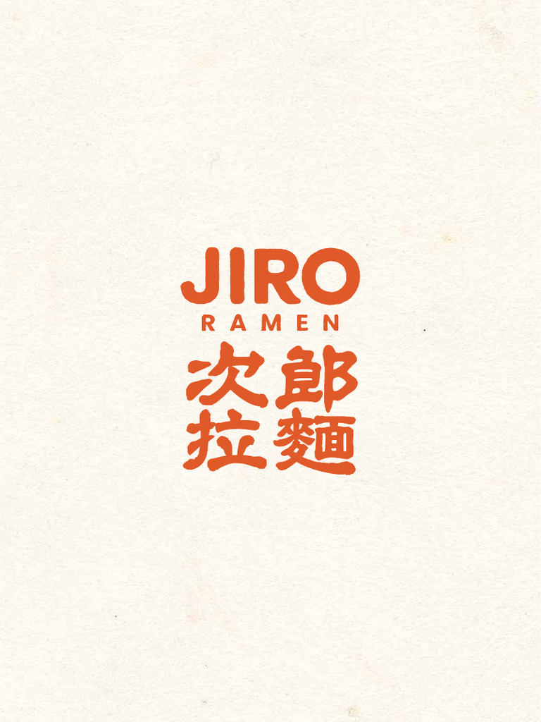 Jiro Ramen FW Menu | PDF