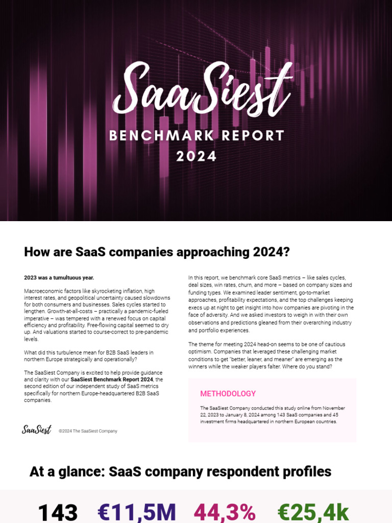 SaaSiest Benchmark Report | PDF | Investing | Software As A Service