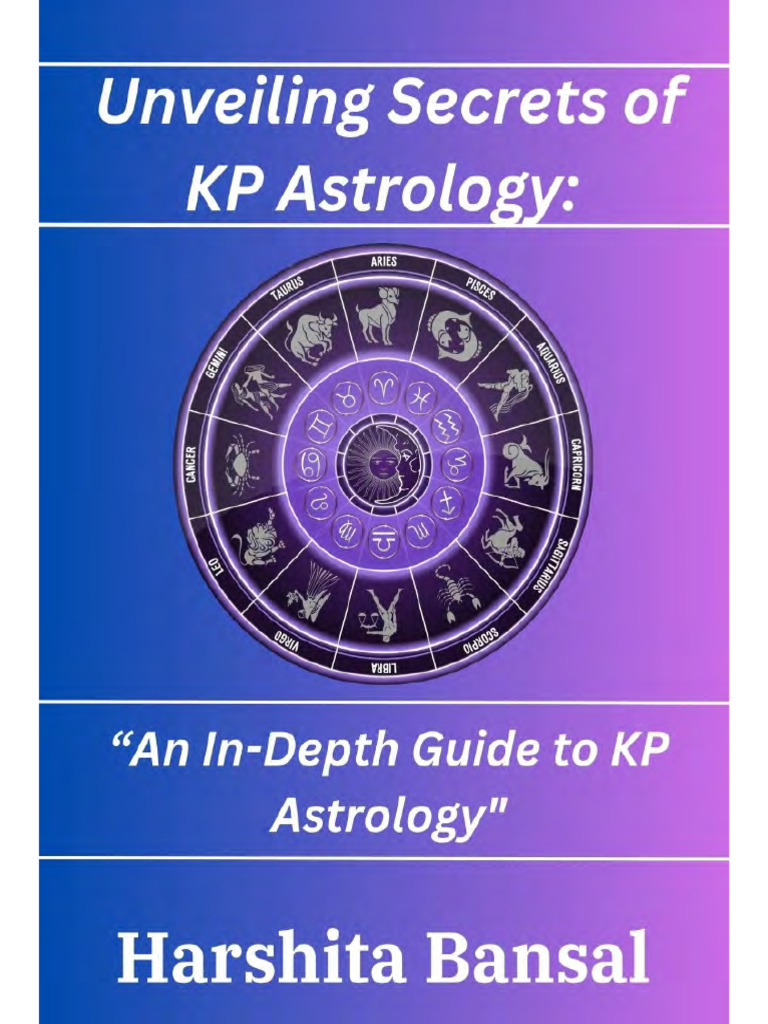 Jyotish KP Harshita Bansal Unveilingvastrology | PDF | Planets In Astrology | Horoscope