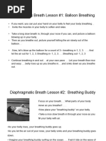 Cup Bubbles Breath Exercises | PDF