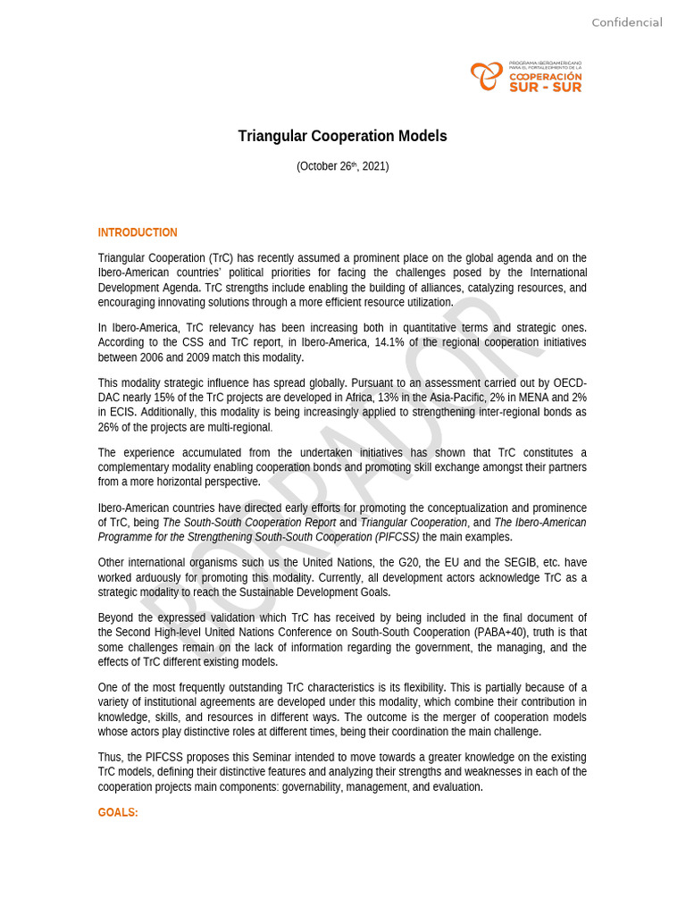 Understanding Triangular Cooperation Models | PDF