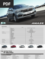 Honda Grace Specification Sheet | PDF | Engines | Land Vehicles