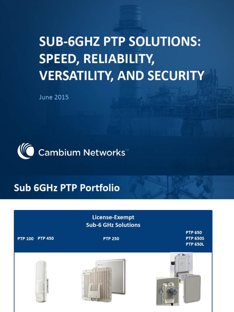 Sub-6GHz PTP Solutions Overview | PDF | Mimo | Service Industries