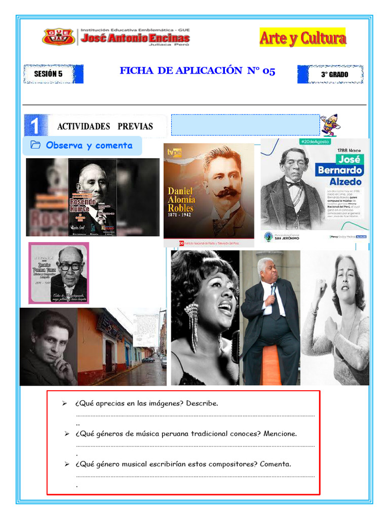 Compositores Peruanos Destacados | PDF | Las artes escénicas | Perú