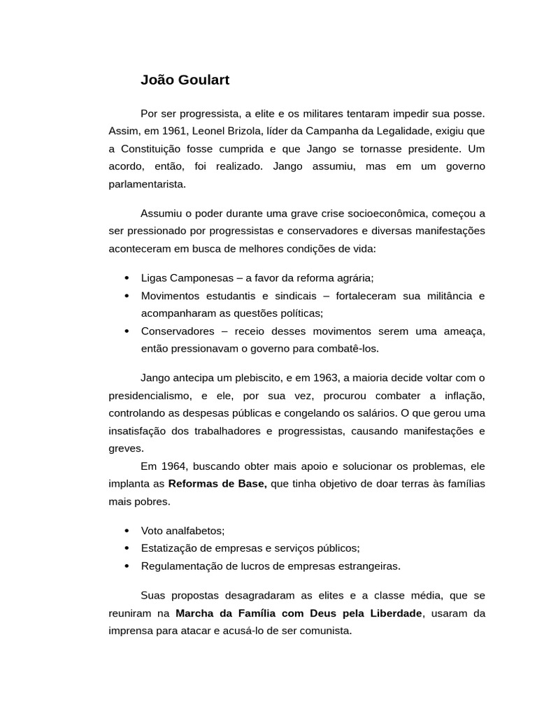 João Goulart | PDF