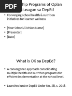 DepEd's 6 Flagship Health Programs | PDF