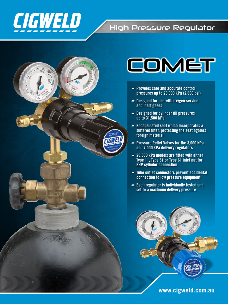 High Pressure Gas Regulator Features | PDF | Pressure | Transparent ...