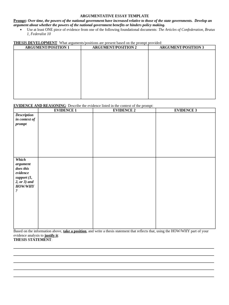 Unit 1 (Brutus Fed 10 Arg Essay) | PDF | Evidence | Argument