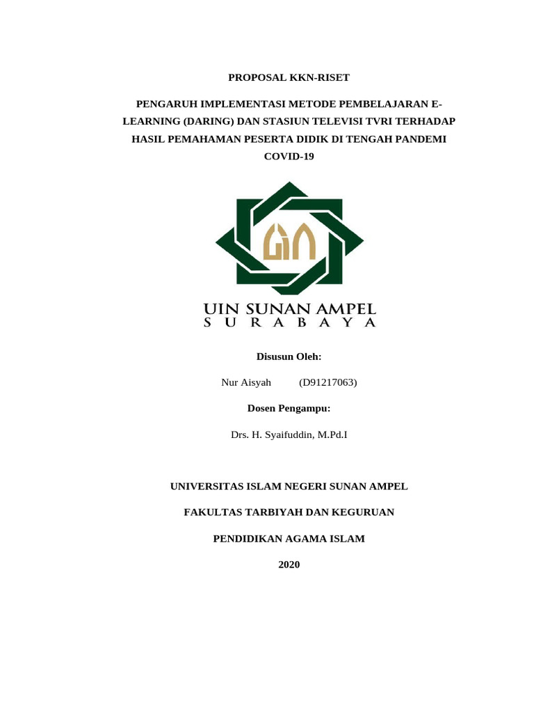 Proposal KKN Riset | PDF