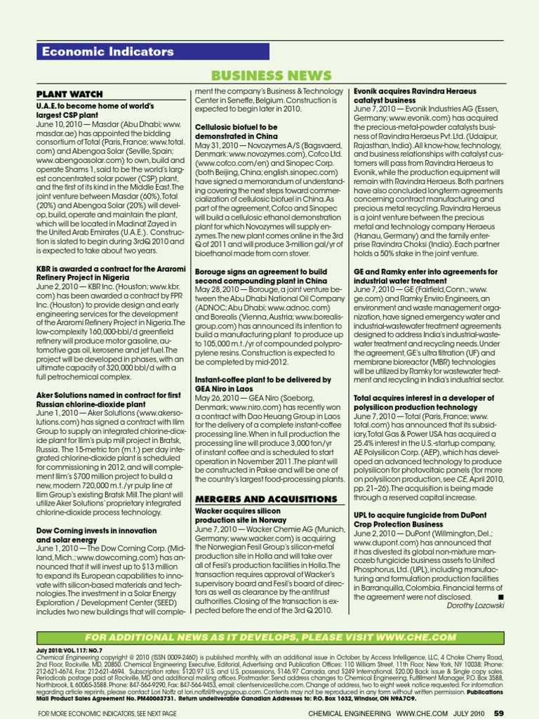 CE Plant Cost Index - CEPCI - 2002-09 | PDF