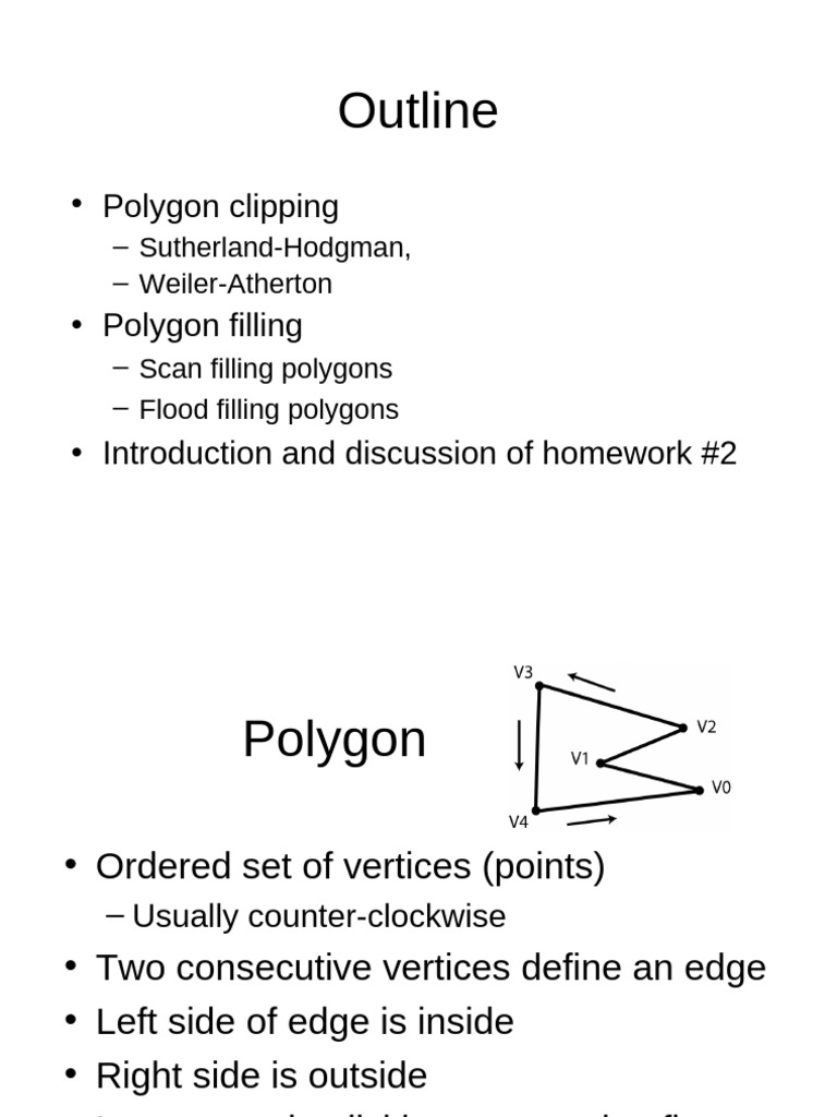 Polygon Clipping and Filling Techniques | PDF | Vertex (Geometry ...