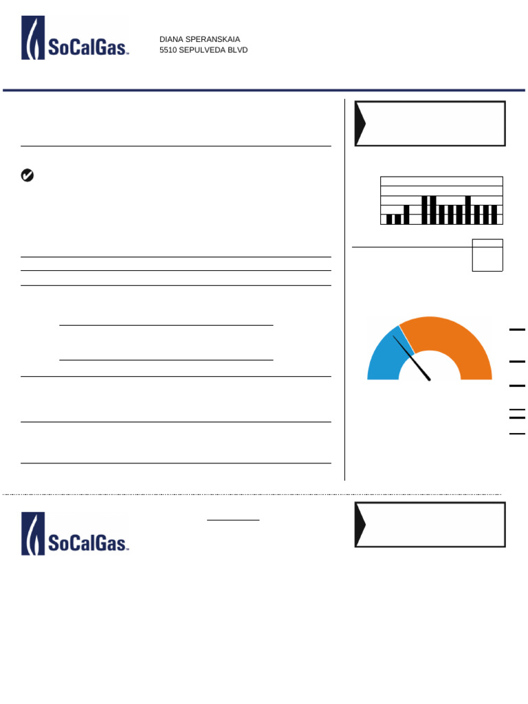 SoCalGas Account Summary and Payment Info | PDF | Fee | Cheque
