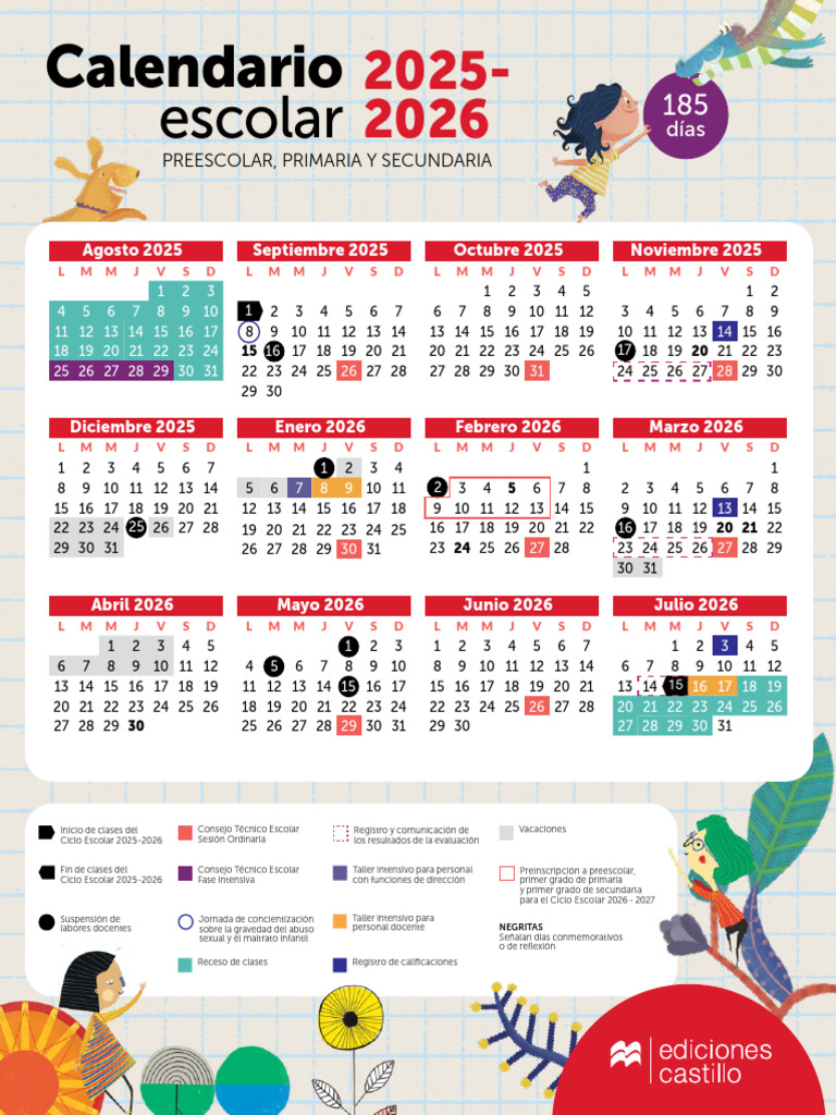 Calendario Escolar 2025-2026 | PDF | Calendario