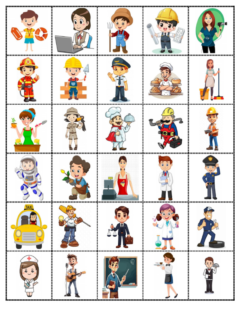 Ficha 11 - Jobs and Occupations Vocabulary | PDF