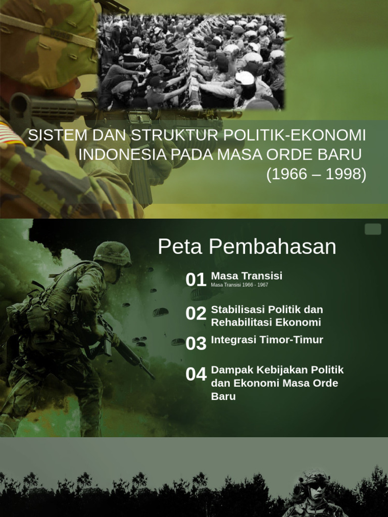 Struktur Politik-Ekonomi Orde Baru Indonesia | PDF