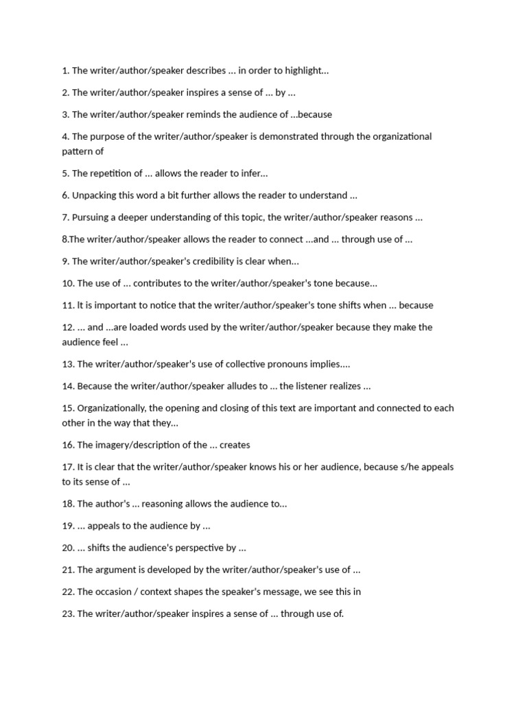 Sentence Frame | PDF