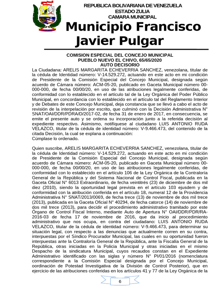 Procedimiento de Expediente Administrativo | PDF | Venezuela | Ley común