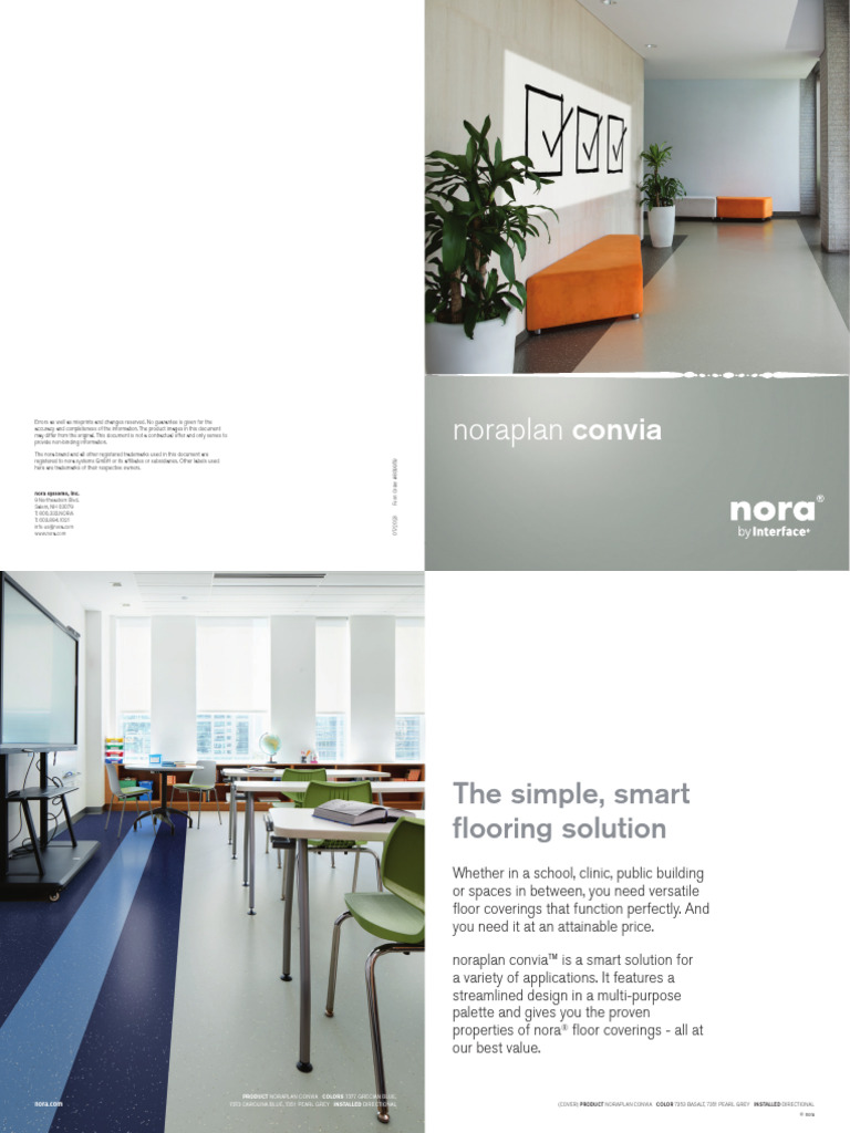 Noraplan Convia Flooring Solutions | PDF | Flooring | Materials