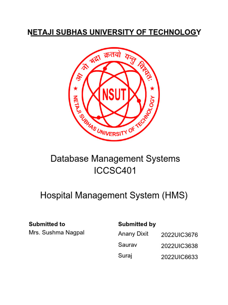 Hospital Management System Overview | PDF