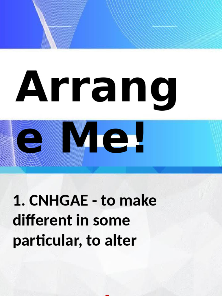 Arrange Me!-WPS Office | PDF