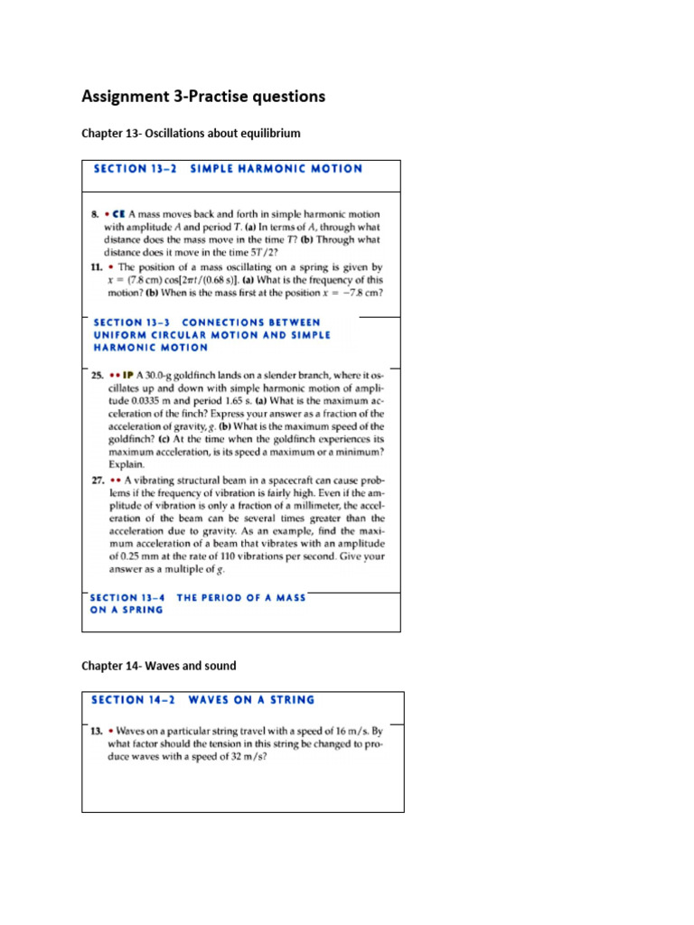 Physics Practice Questions Overview | PDF