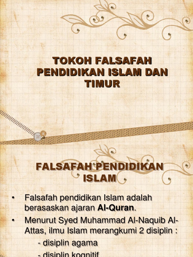 Tokoh Falsafah Pendidkan Islam Dan Timur | PDF