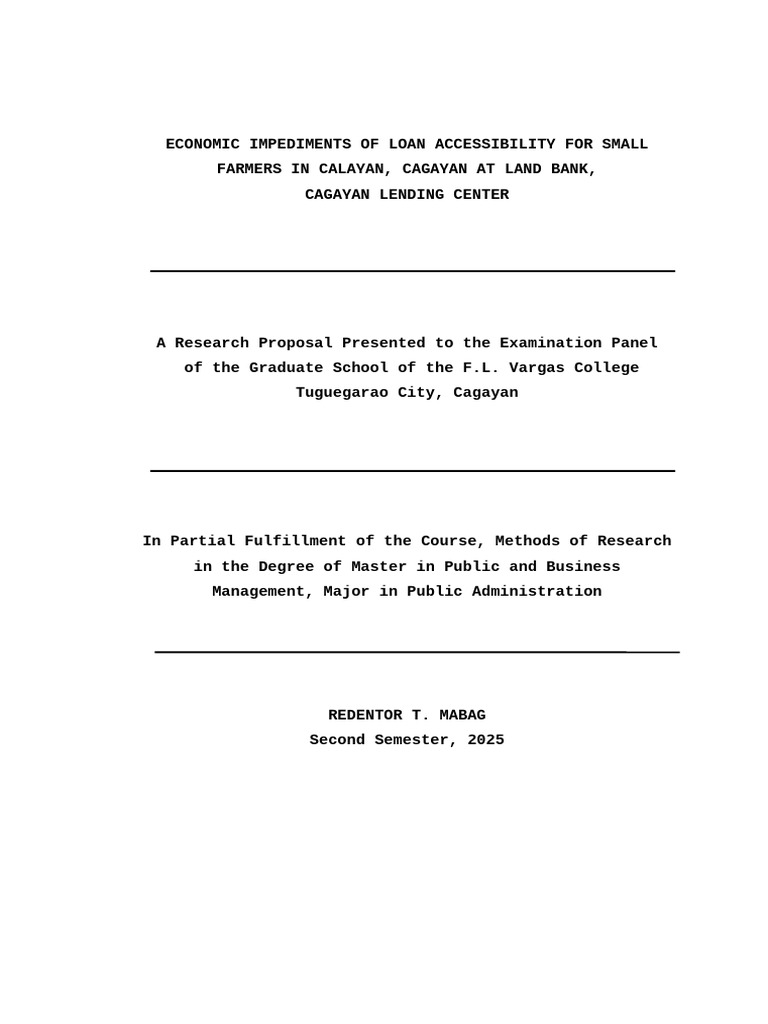 Loan Accessibility Issues for Small Farmers | PDF | Interest | Loans