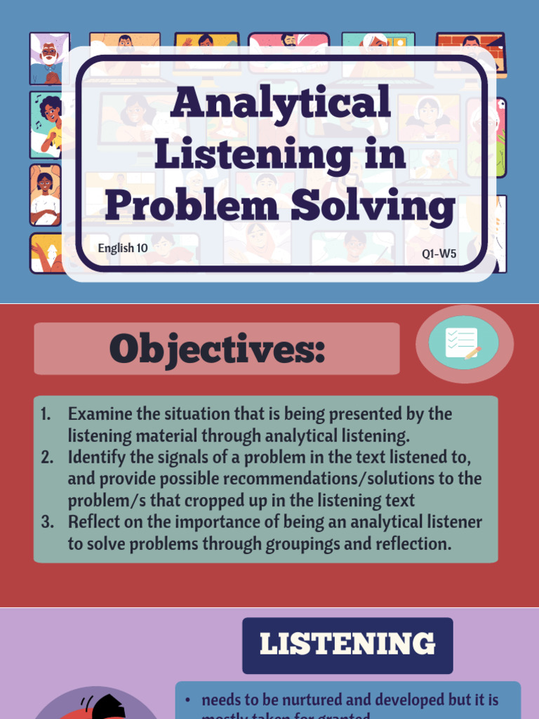 Quarter 1 Analytical Listening in Problem Solving | PDF