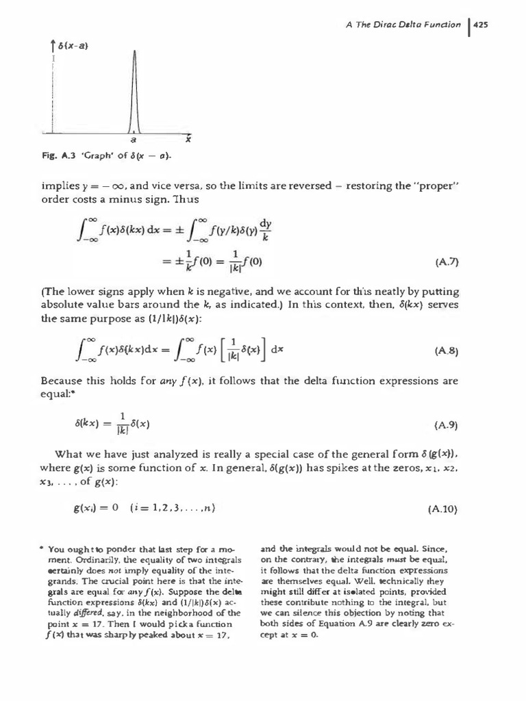 Understanding the Dirac Delta Function | PDF | Quantum Field Theory ...