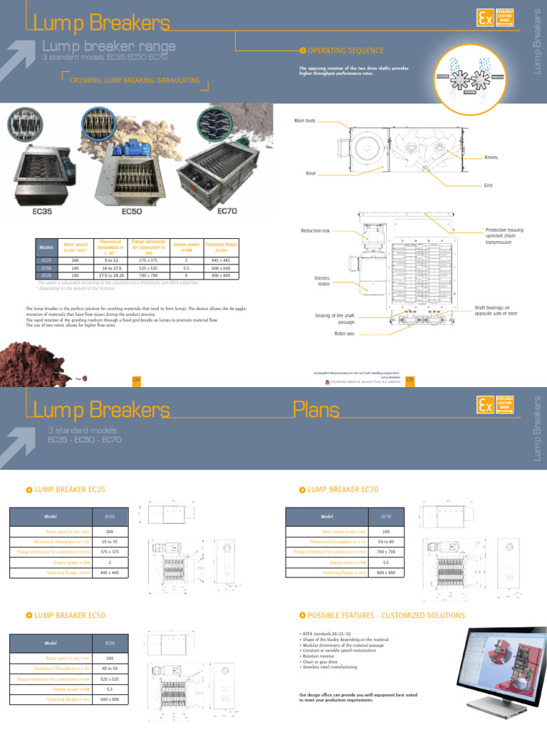 Lump Breaker Models and Specifications | PDF | Engines | Mechanical ...