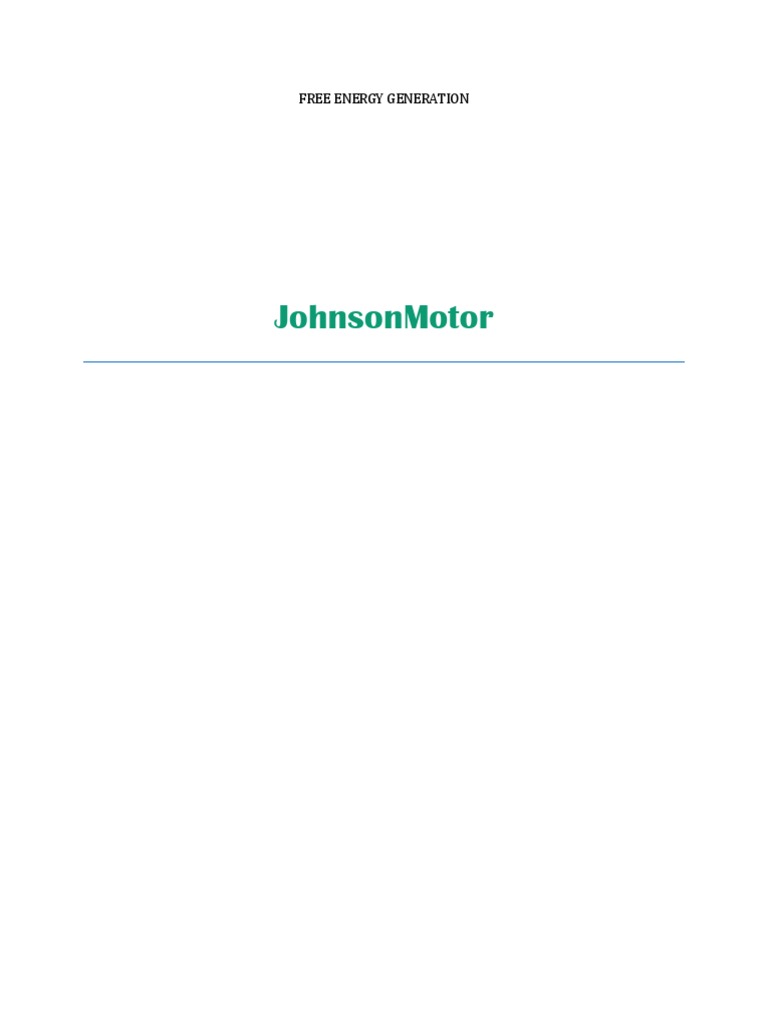 Johnson Motor | PDF | Magnetic Field | Magnet