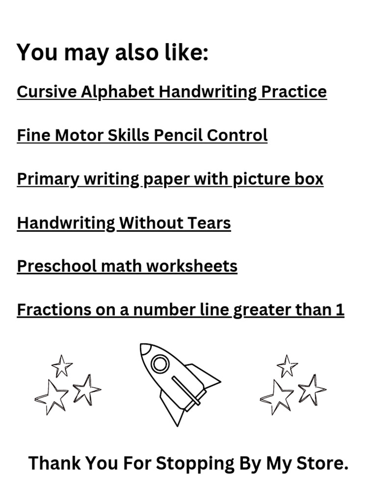 Handwriting Practice for Older Students | PDF | Writing