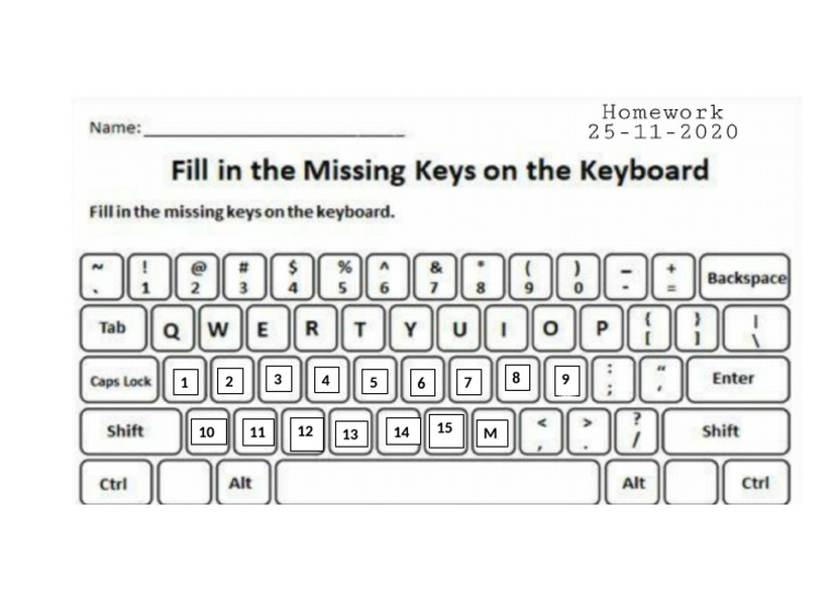Keyboard Activity Sheet | PDF