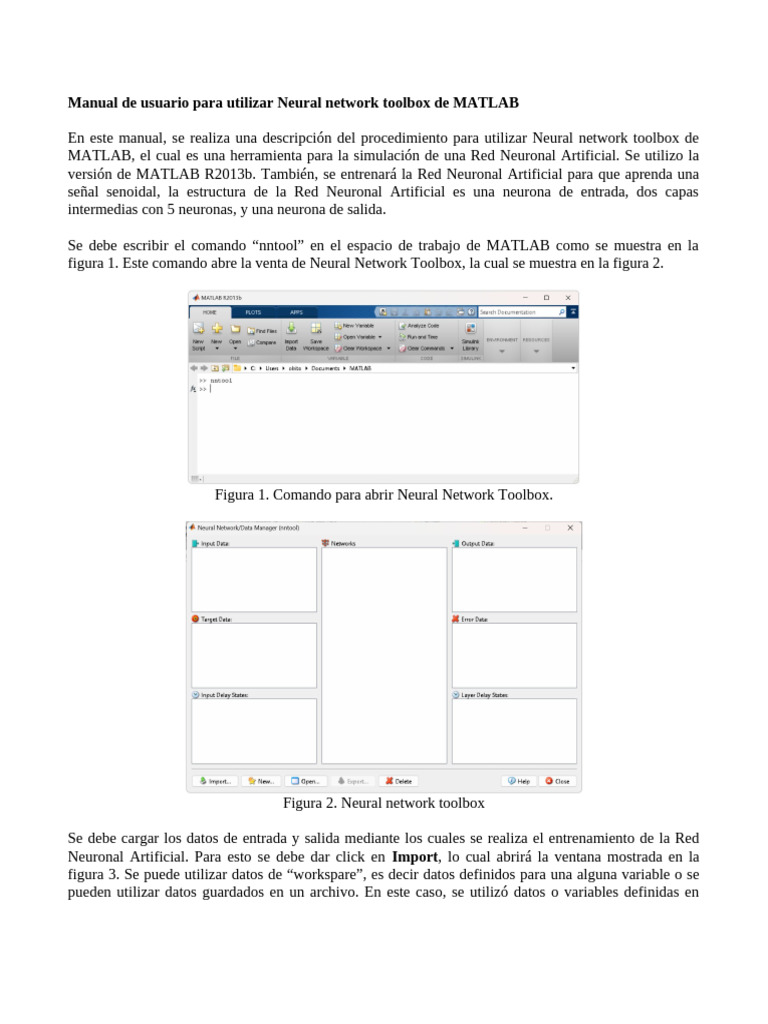 Uso de Neural Network Toolbox en MATLAB | PDF | Matemáticas Aplicadas ...